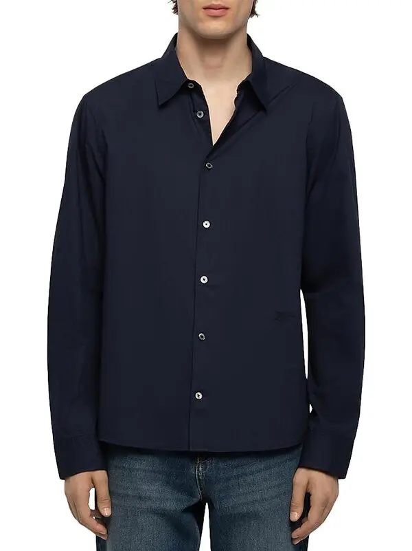 Zadig&Voltaire Sid Cotton Shirt - Encre