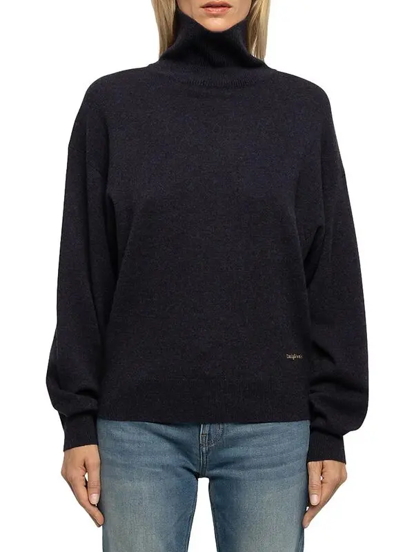 Zadig&Voltaire Souly Wool & Cashmere Turtleneck Sweater - Encre