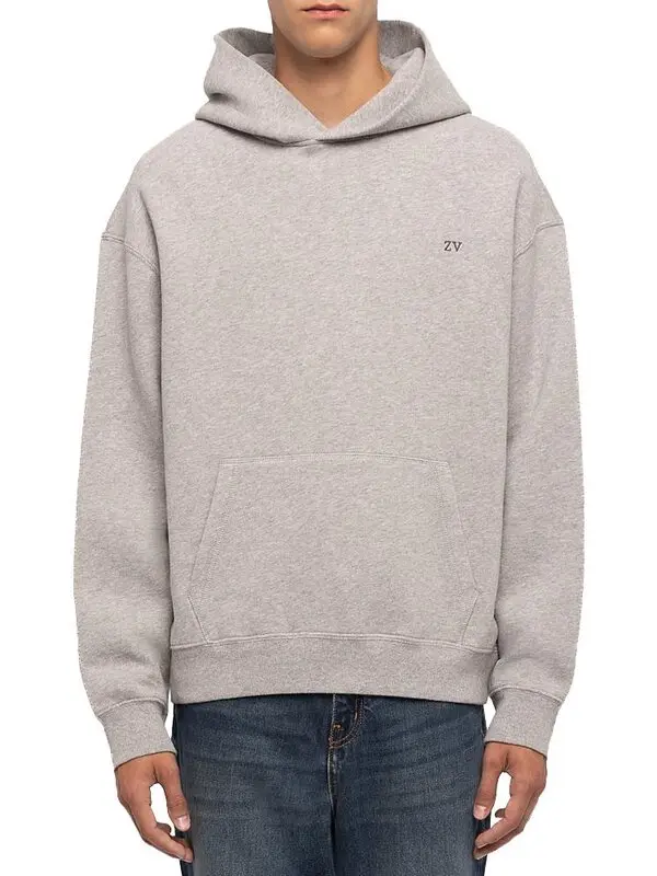 Zadig&Voltaire Sweelo Cotton Blend Logo Hoodie - Gris