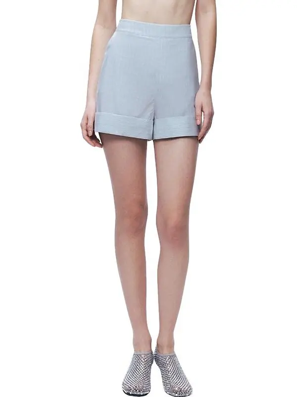 NOCTURNE High-waist Mini Shorts - Turquoise