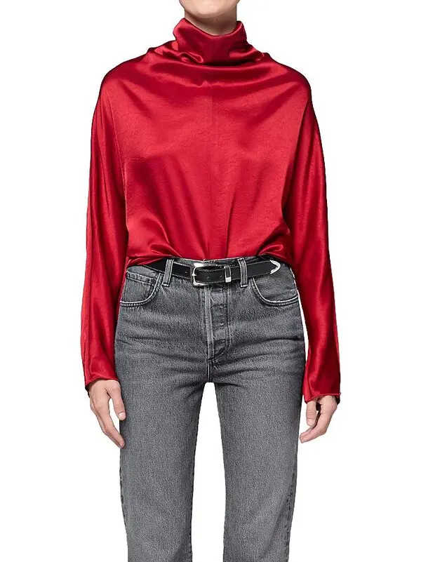 Citizens Of Humanity Ilaria Draped Turtleneck Top - Apertivo
