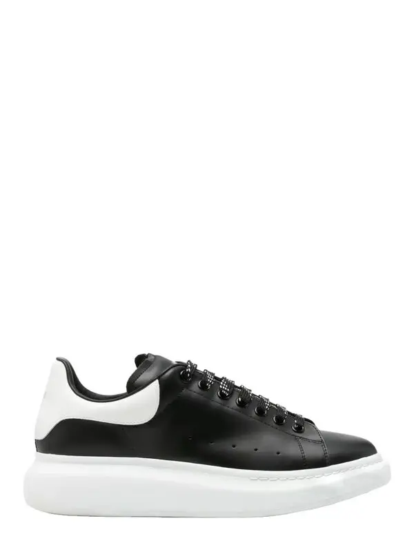 Alexander McQueen Leather Sneakers - Black