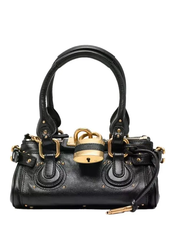Chloé Paddington Leather Shoulder Bag - Black