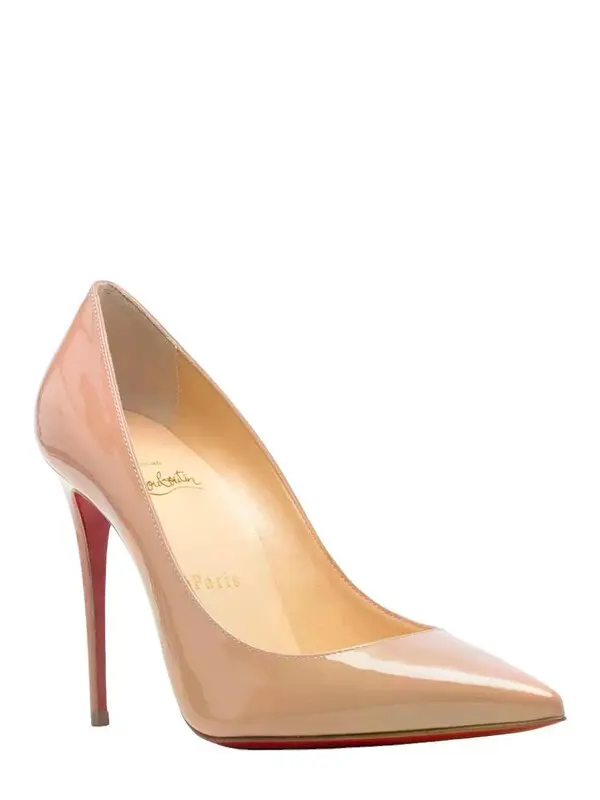 CHRISTIAN LOUBOUTIN Kate Patent Leather Pumps - Neutrals