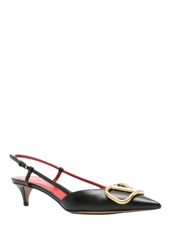 Valentino Garavani Vlogo Slingback Pumps - Black