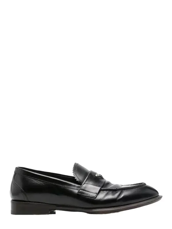 Alexander McQueen Coin-embellished Penny Loafers - Black