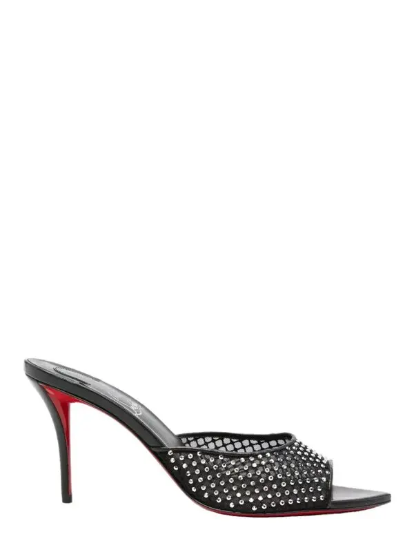 CHRISTIAN LOUBOUTIN Apostropha Crystal-embellished Heeled Sandals - Black