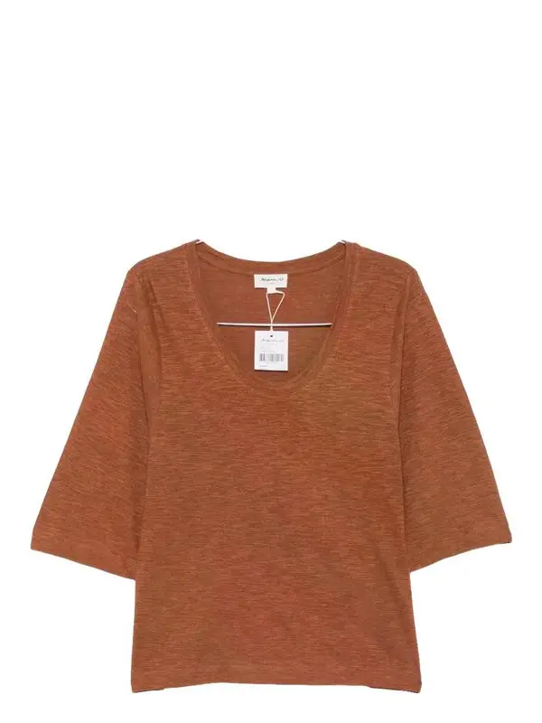 MAISON123 Liana V-neck T-shirt - Blue