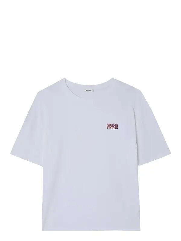 American Vintage Logo-print T-shirt - White