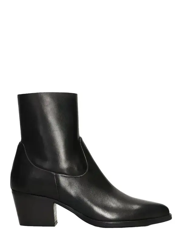 JULIE DEE Pointed-toe Ankle Boots - Black