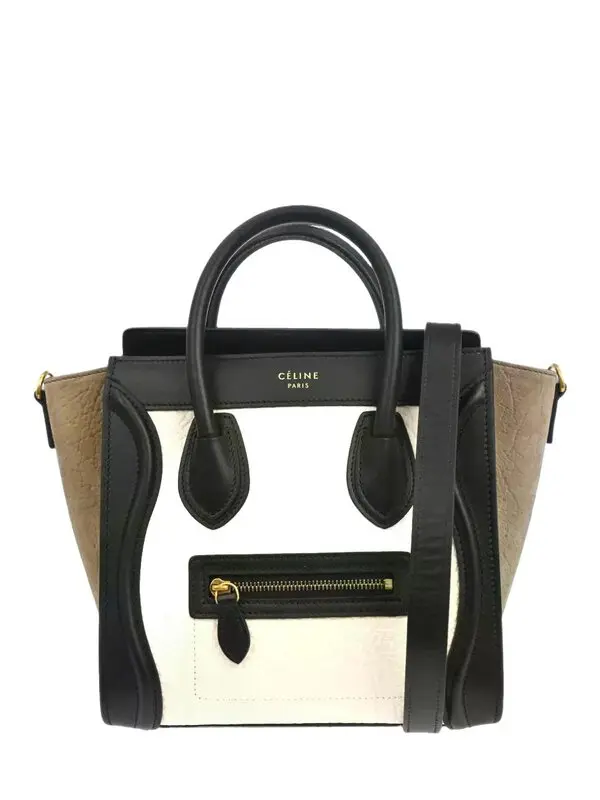 Celine Nano Luggage Tote Bag - White
