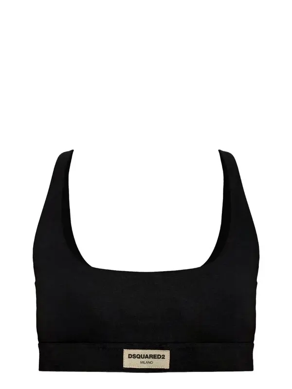 Dsquared2 Logo Bralette - Black