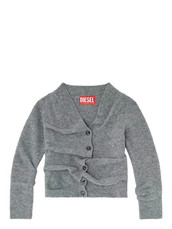 DIESEL® Cropped Cardigan - Grey