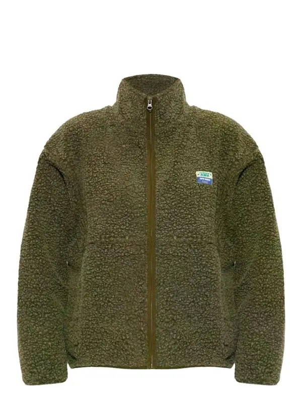 American Vintage Fleece Zip-up Sweater - Green