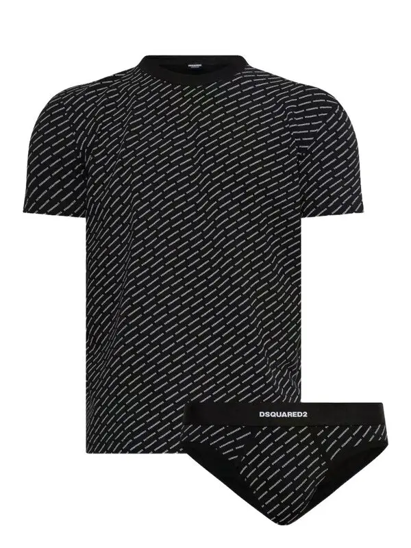 Dsquared2 Logo-print Underwear Set - Black