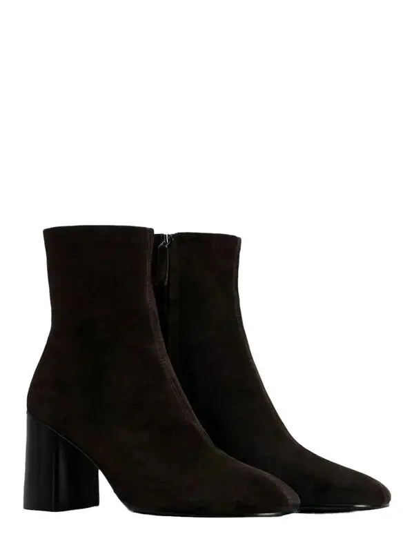 12 STOREEZ Suede Ankle Boots - Brown
