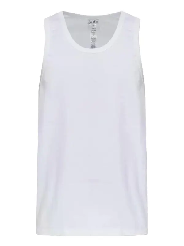 MAISON MARGIELA Scoop-neck Tank Top - White