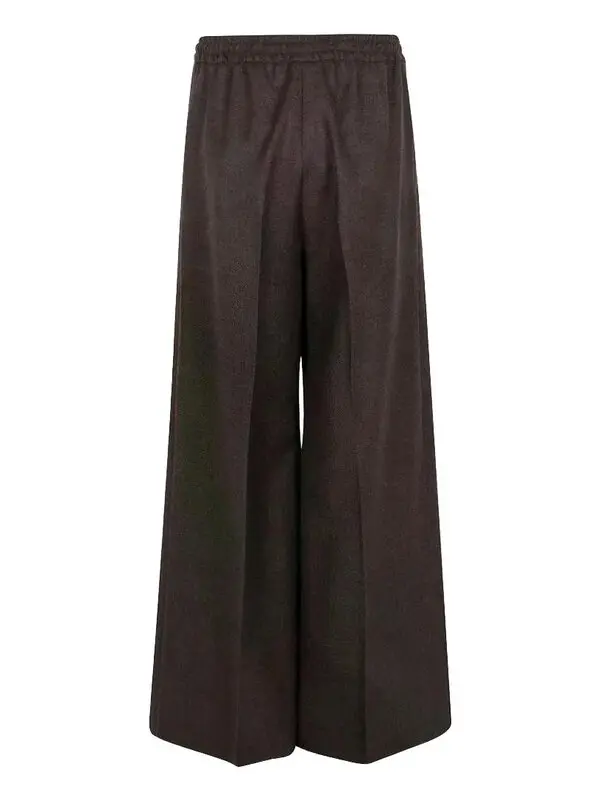 Max Mara Drawstring Wide-leg Trousers - Grey