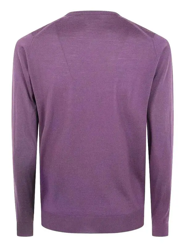 John Smedley Lundy Merino Sweater - Purple