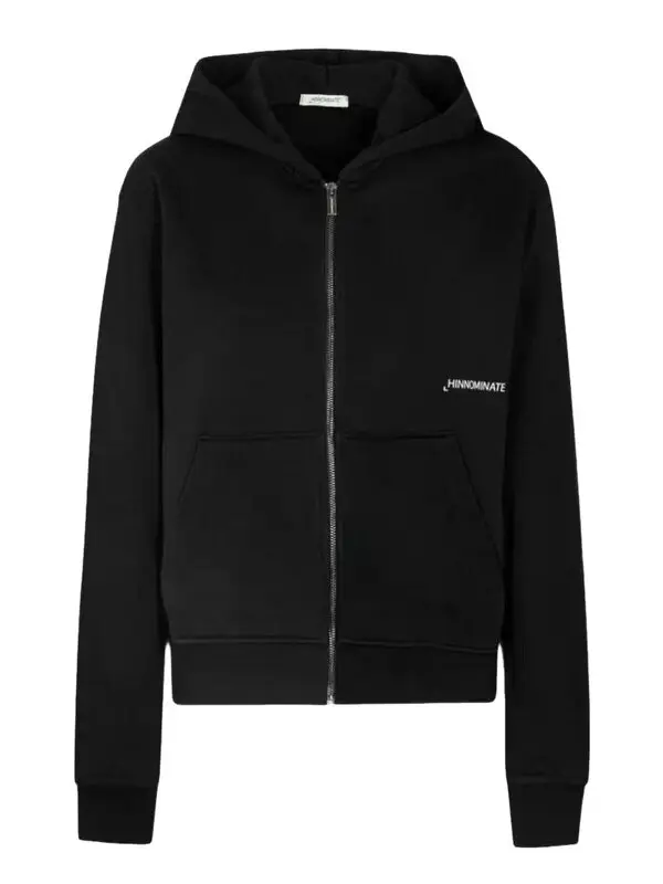 HINNOMINATE Logo-print Zip-up Hoodie - Black