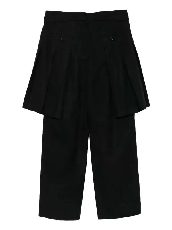 Sacai Layered Belted Trousers - Black