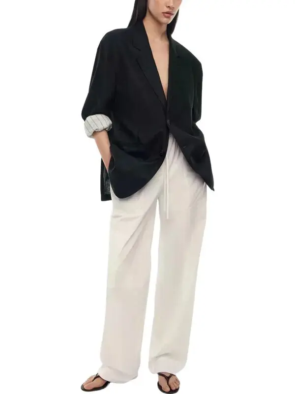 12 STOREEZ Regatta Drawstring Wide Leg Trousers - White