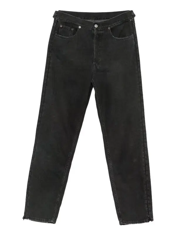 MAISON MARGIELA Side-zip Straight-leg Jeans - Black