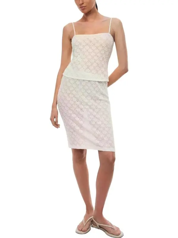 12 STOREEZ Primrose Lace Top - White