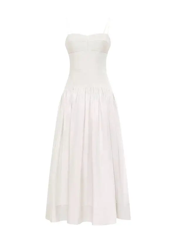 12 STOREEZ Provence Spaghetti-strap Dress - White