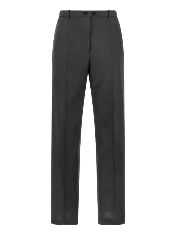JIL SANDER Pressed-crease Straight-leg Trousers - Grey