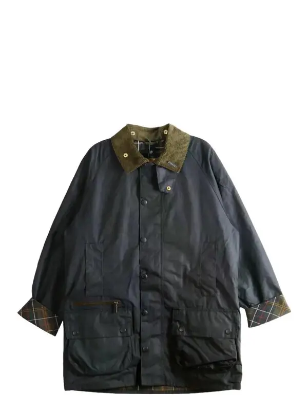 Barbour Beaufort Waxed Coat - Black