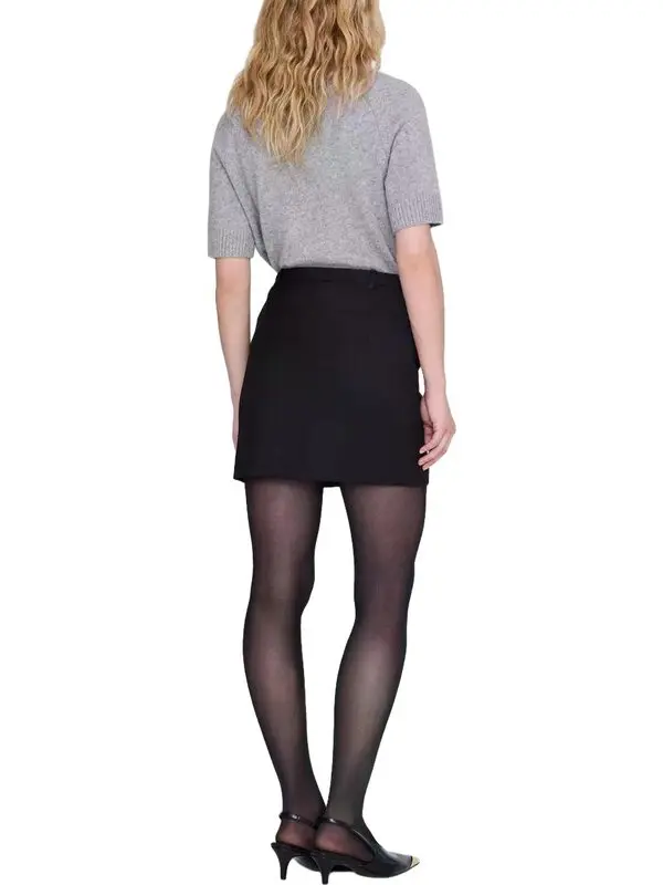 ANINE BING Livy Skirt - Onyx