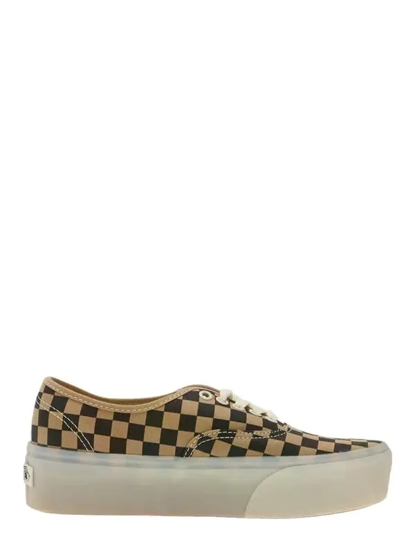 VANS Authentic Platform Checkered Sneakers - Neutrals