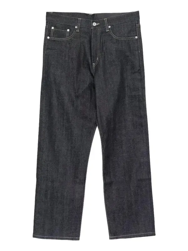 NEIGHBORHOOD Embroidered-logo Straight-leg Jeans - Blue