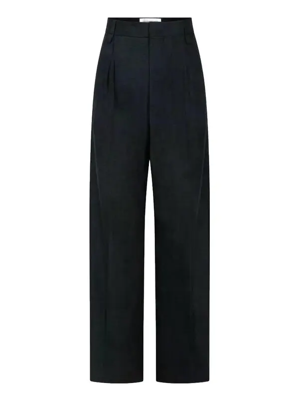 Victoria Beckham Ethel Wide-leg Trousers - Green