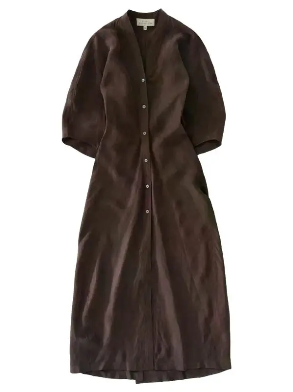 Studio Nicholson Midi Banana-curve Dress - Brown