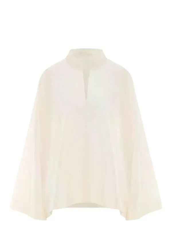 12 STOREEZ Marrakesh Wide-sleeve Blouse - White