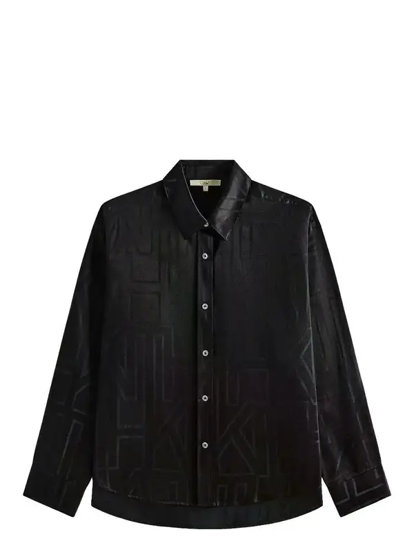 Kith Roanne Monogram Jacquard Shirt - Black