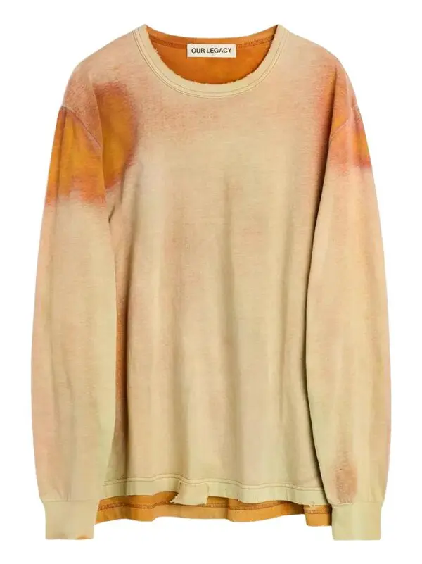 Our Legacy Cruise Sprouting Ocean Long-sleeve T-shirt - Neutrals