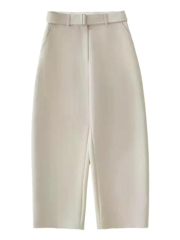 Studio Nicholson Belted Twill Trousers - Neutrals