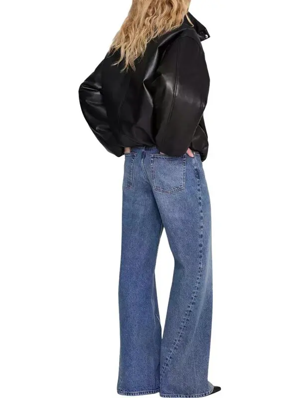 ANINE BING Cyrus Recycled Leather Jacket - Black