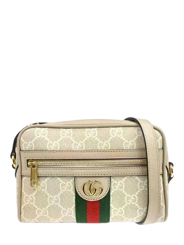Gucci Ophidia Gg Supreme Shoulder Bag - Neutrals