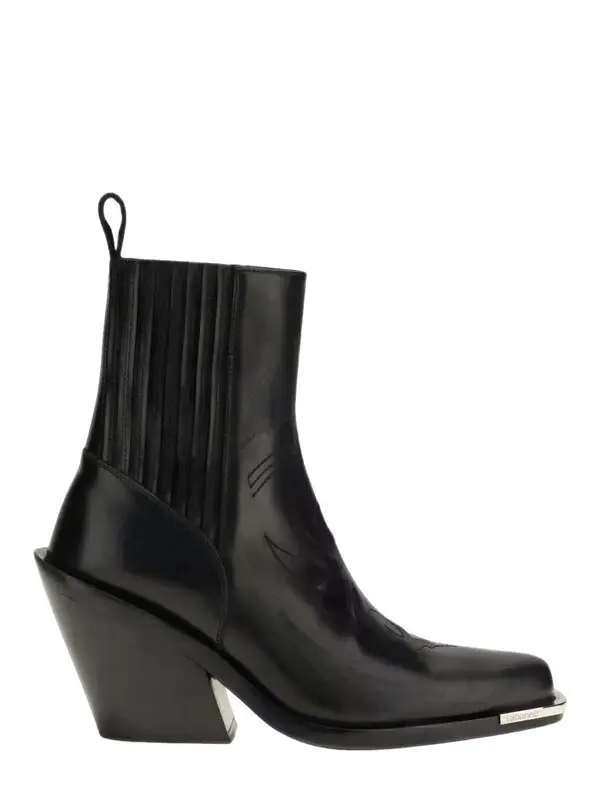 Rabanne Western Ankle Boots - Black