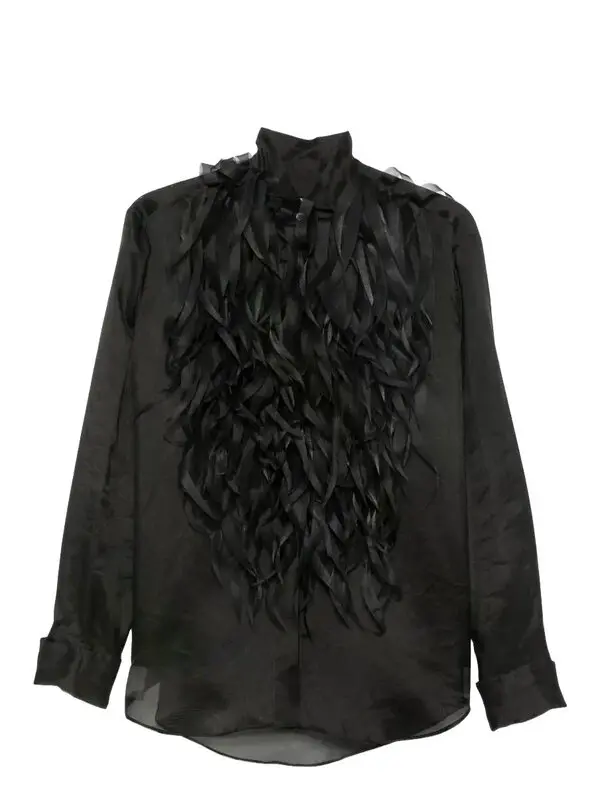 Viktor & Rolf Feather-effect Embellished Shirt - Black