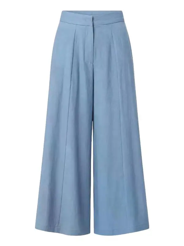 MEIMEIJ Dart Detail Wide-leg Trousers - Blue