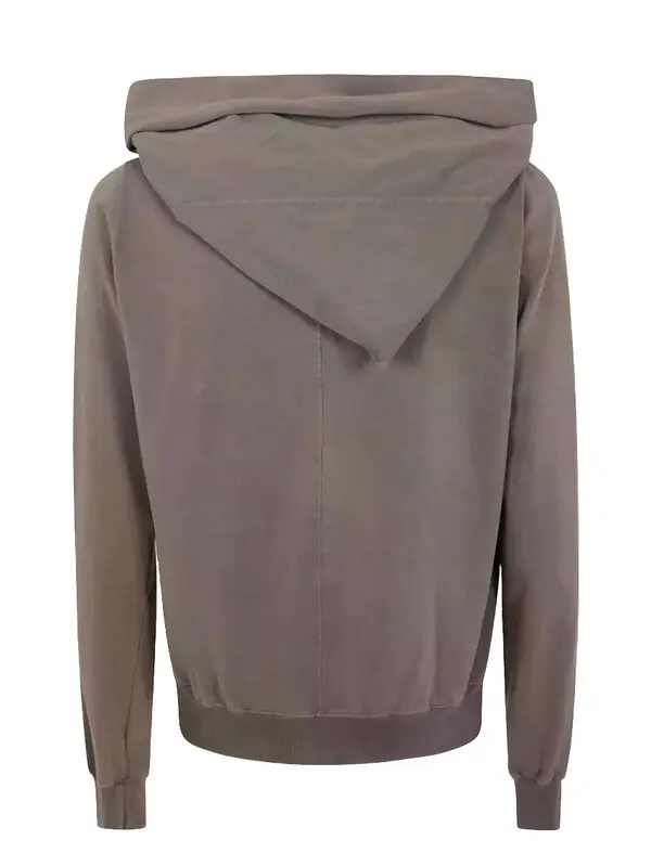 Rick Owens Asymmetric Zip Hoodie - Grey