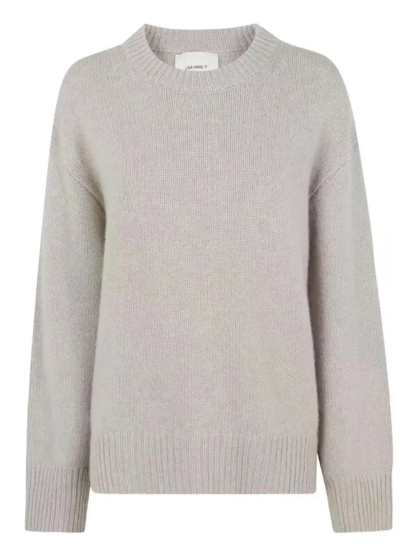 LISA YANG Round Neck Cashmere Sweater - Grey