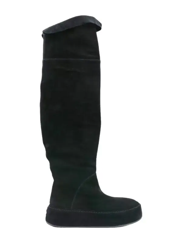 Casadei Over-the-knee Platform Boots - Black