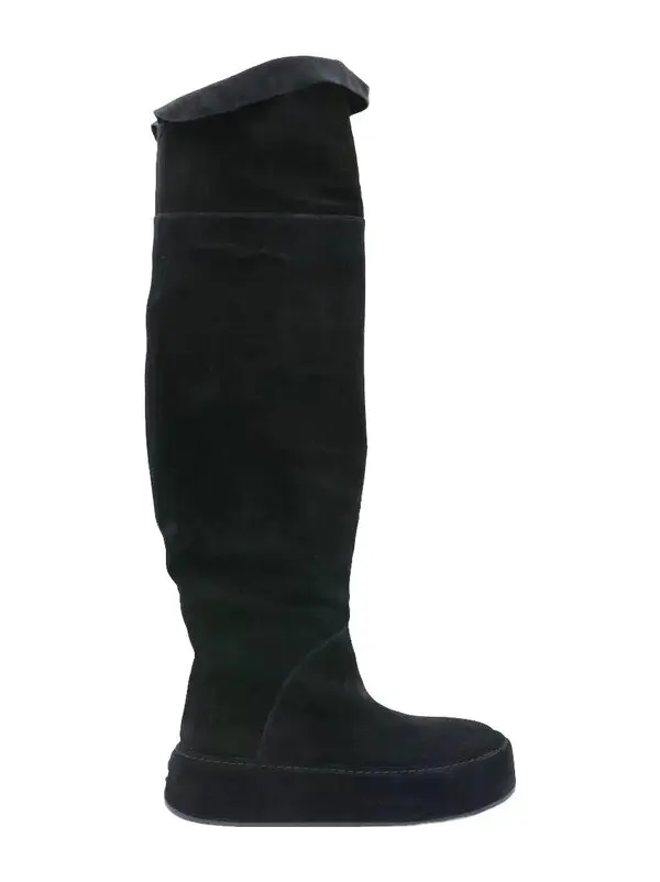 Casadei Over-the-knee Platform Boots - Black