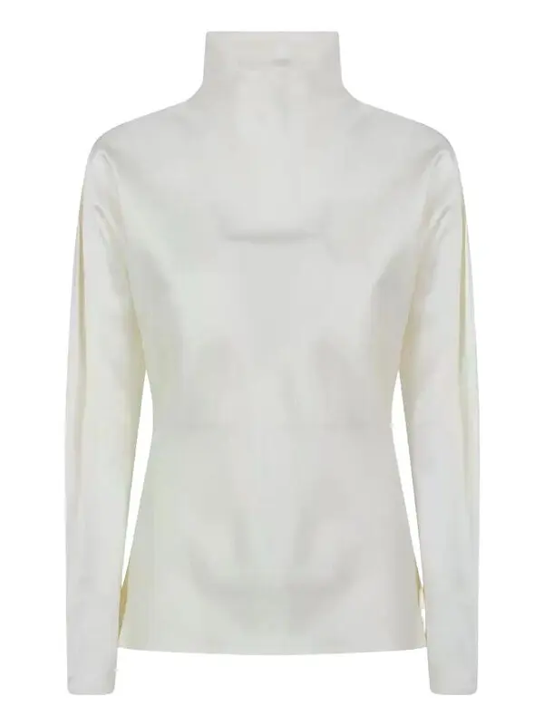 RÓHE High-neck Long-sleeve Top - Neutrals